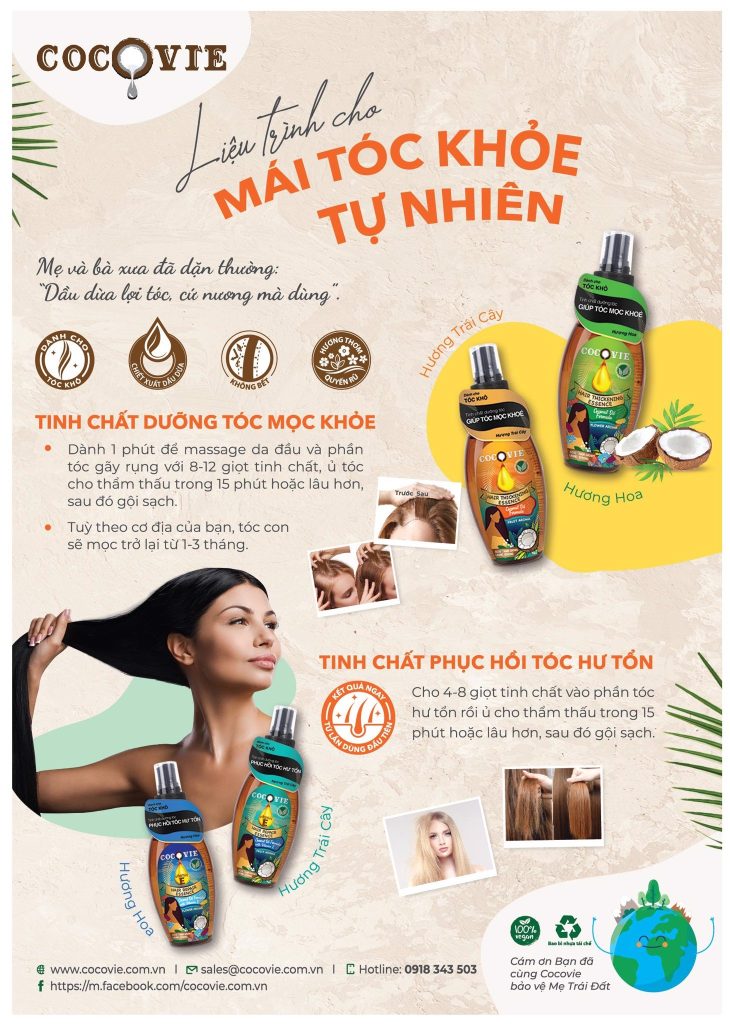 LIỆU TRÌNH MÁI TÓC KHỎE TỰ NHIÊN - Cocovie Shop