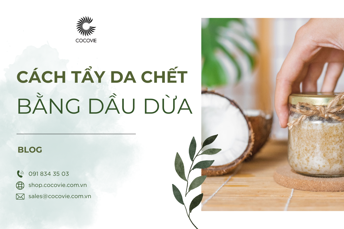 Cách tẩy da chết bằng dầu dừa giúp làn da mịn màng