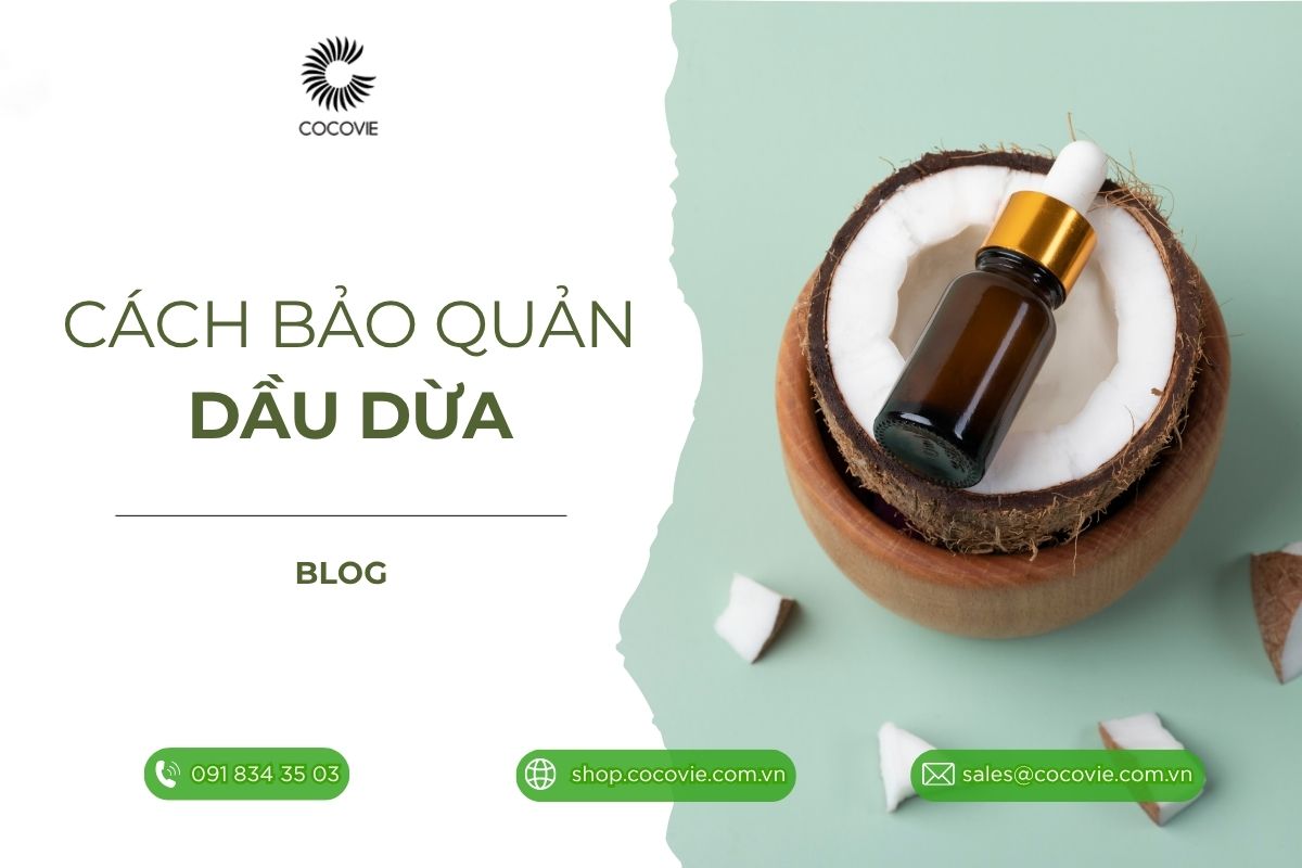 Cách bảo quản dầu dừa dùng lâu và mẹo nhận biết khi dầu hư